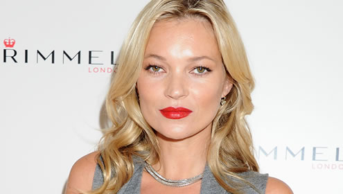 Kate Moss Kicks Off London Fashion Week with Bold Red Lipstick - The ...