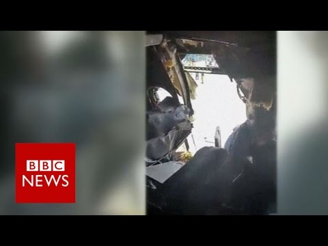 Video shows gaping hole in plane fuselage - BBC News - The Global Herald