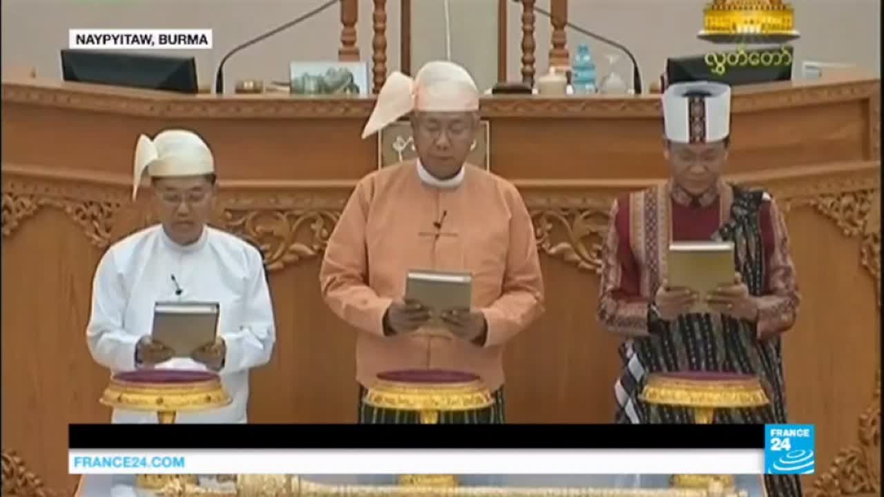 Burma president sworn-in: First president with no army ties in more ...