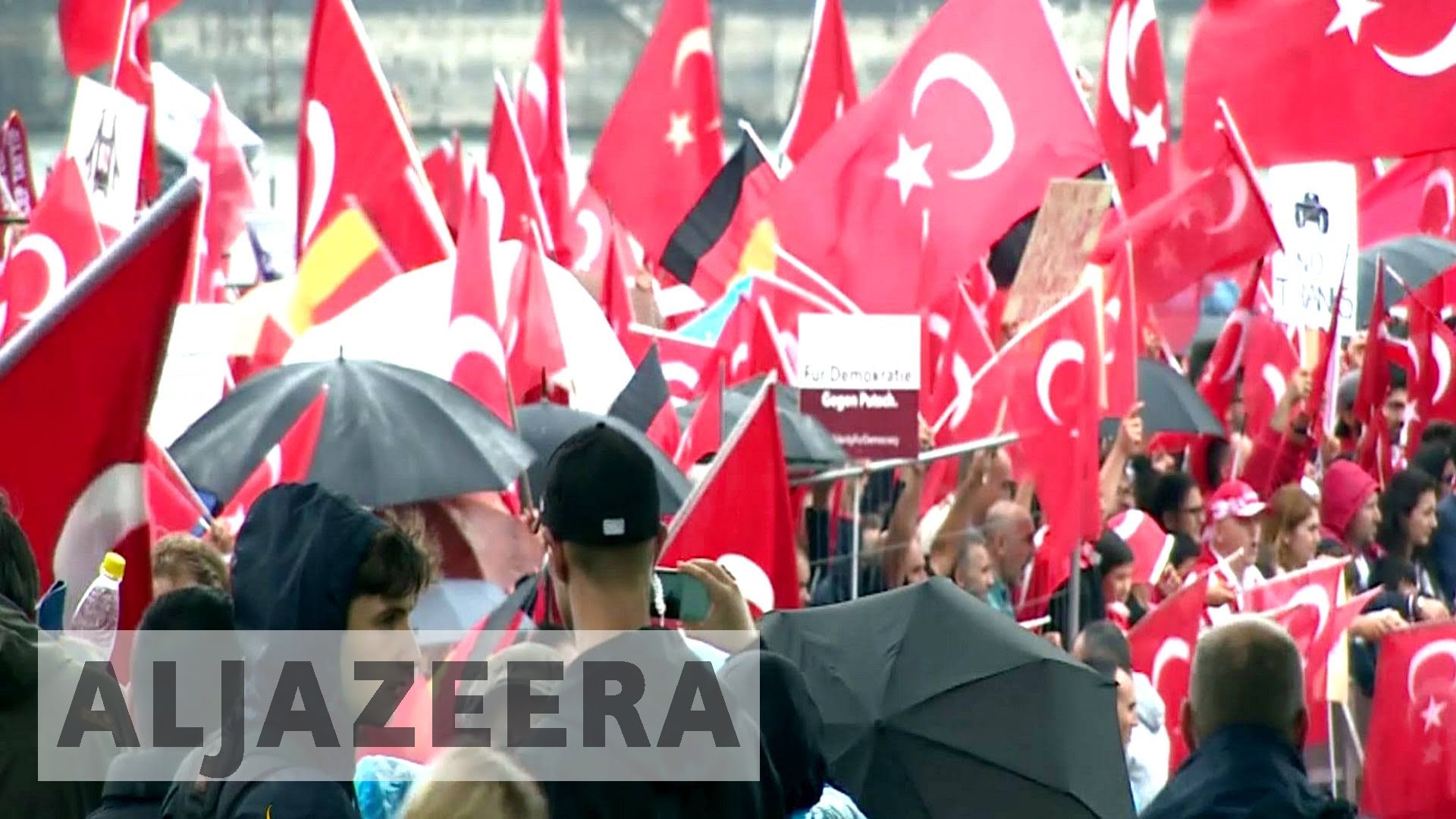 Germany's Turkish Community holds huge rally in Cologne in support of ...