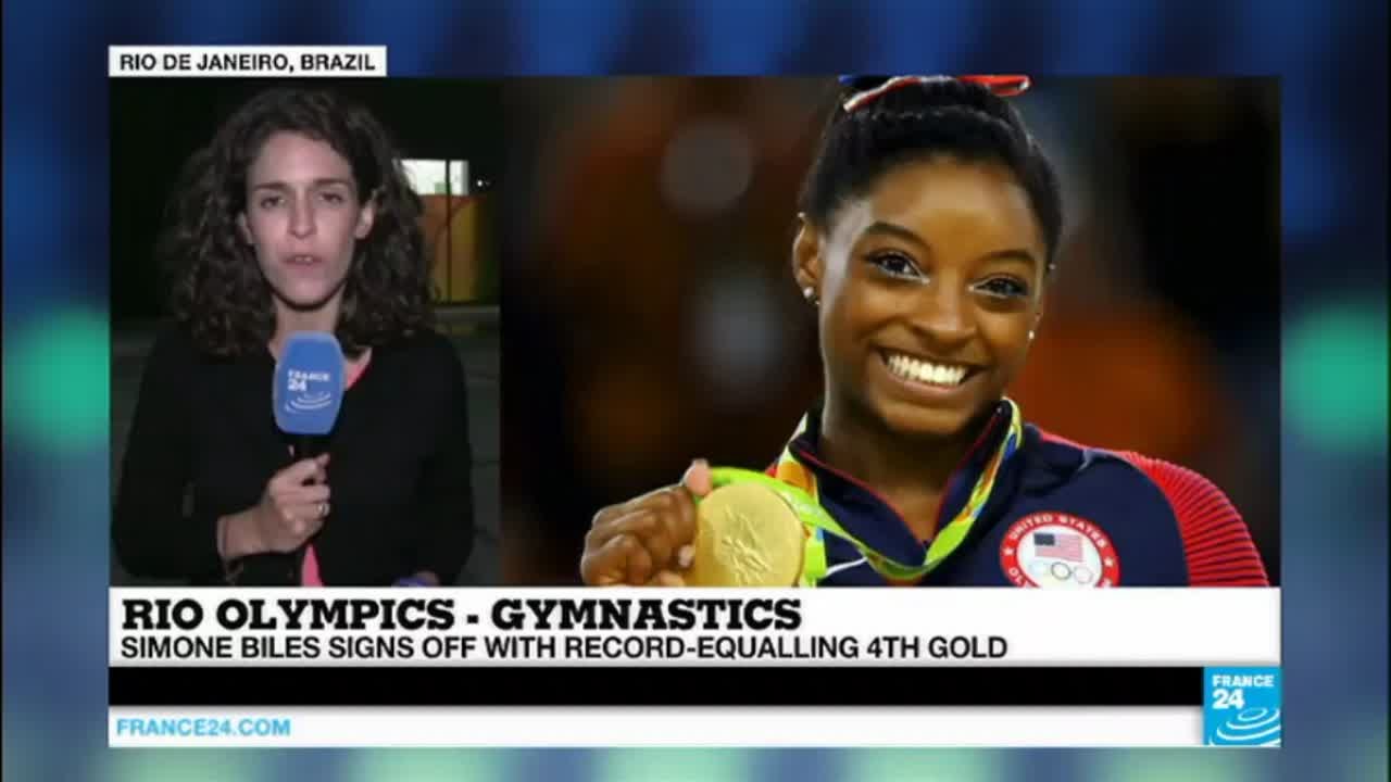 Rio 2016: Simone Biles signs off with record-equalling 4th gold medal ...