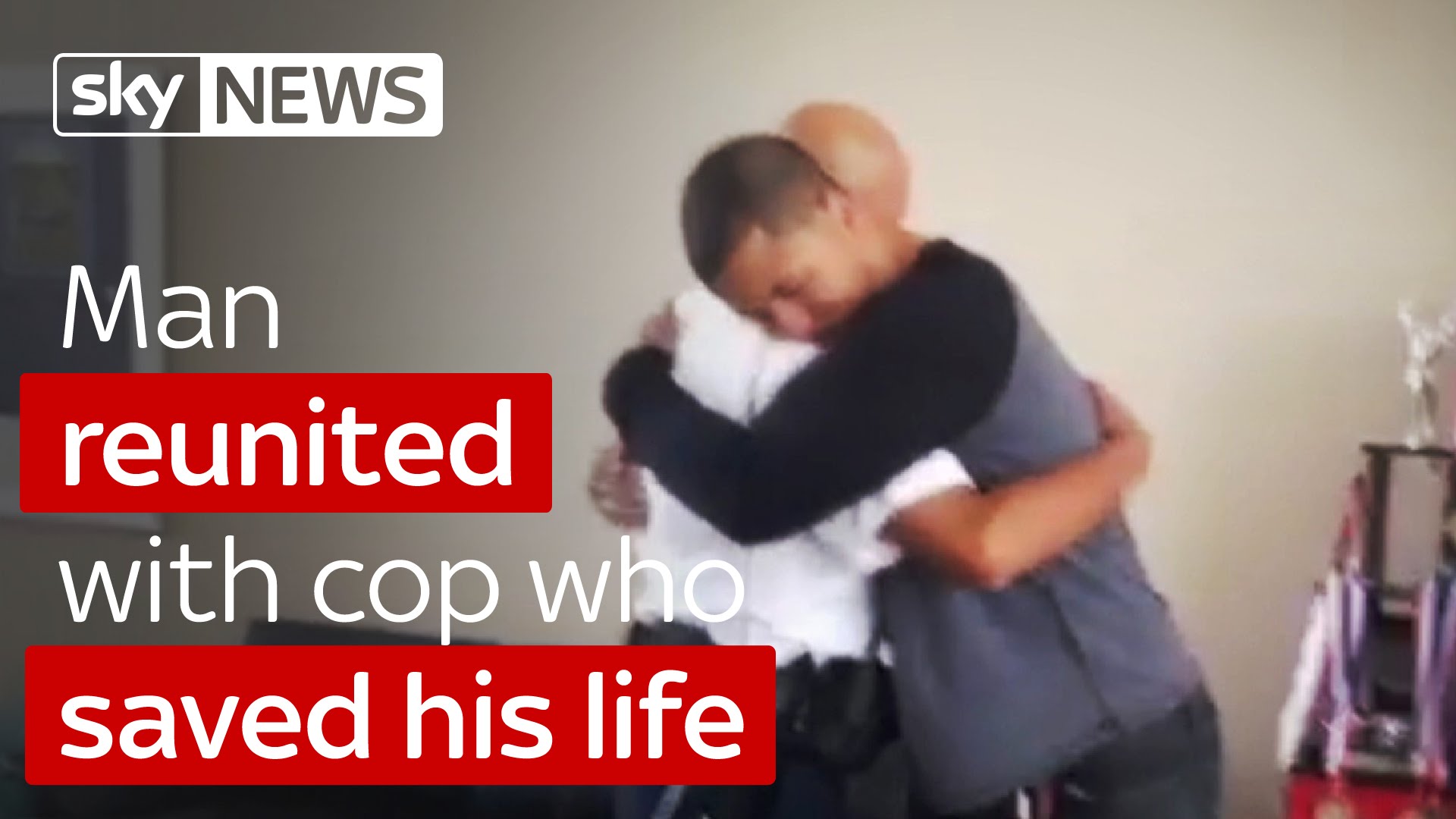 Man Reunited With Cop Who Saved His Life - The Global Herald