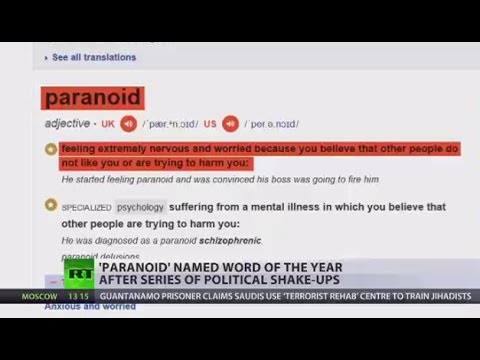 'Paranoid' named word of the year by Cambridge Dictionary after ...