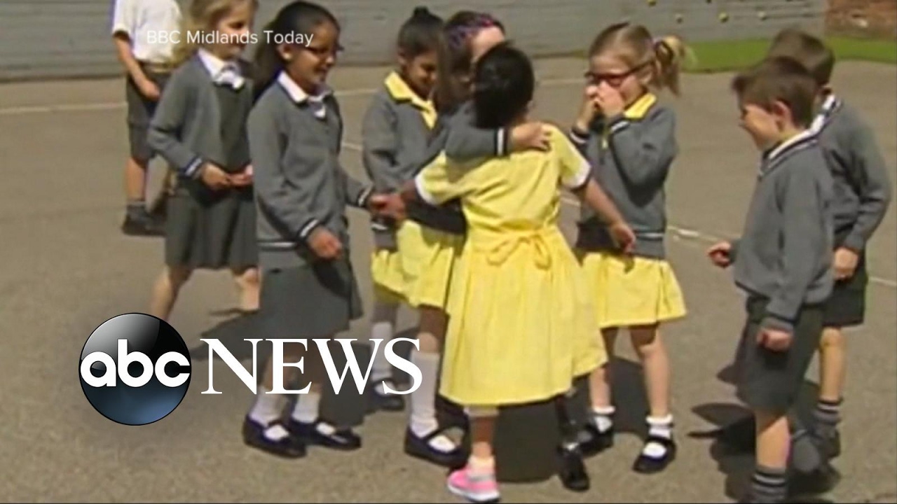 7-year-old Anu shows off her pink prosthetic 'sports blade' to ...