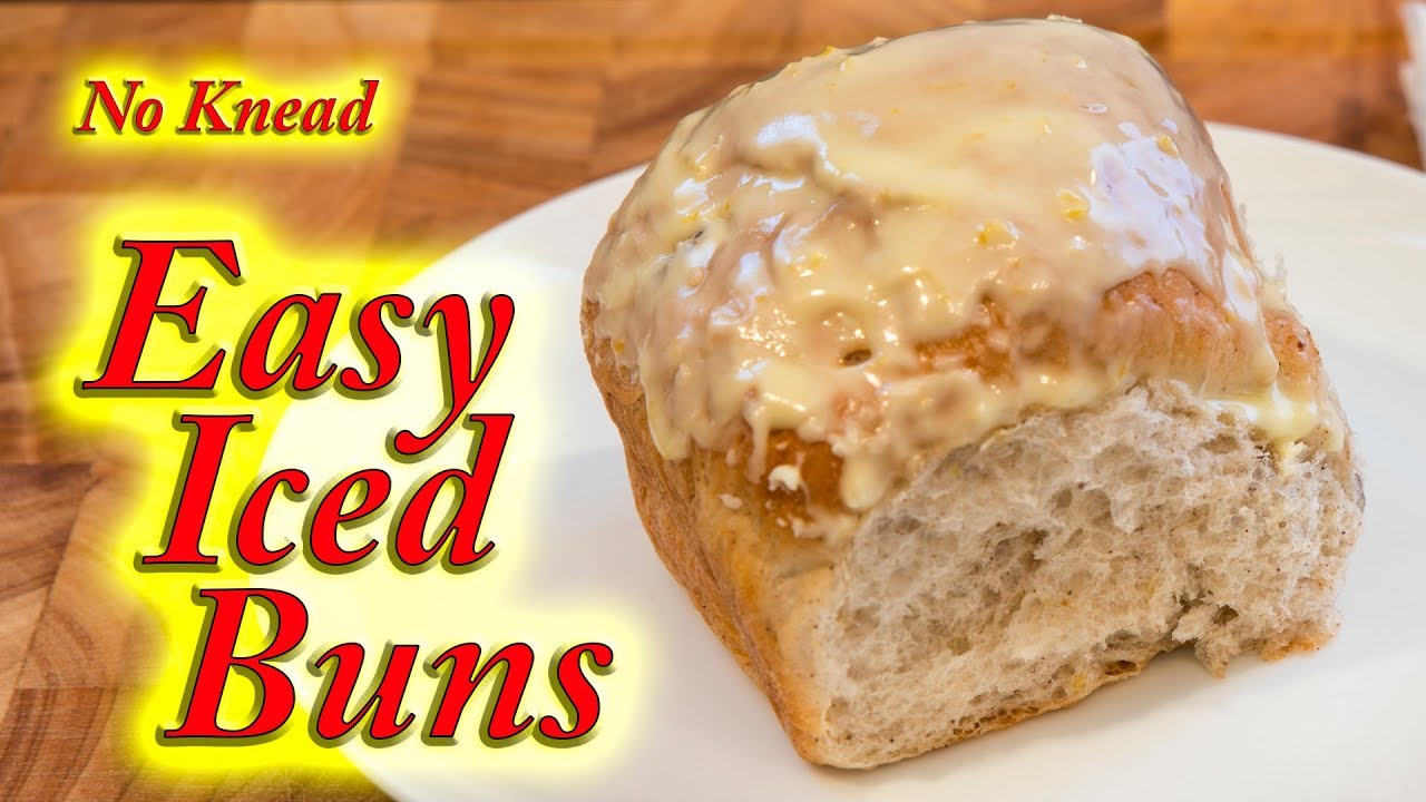 Iced buns made easy at home, simple step by step instructions - The ...