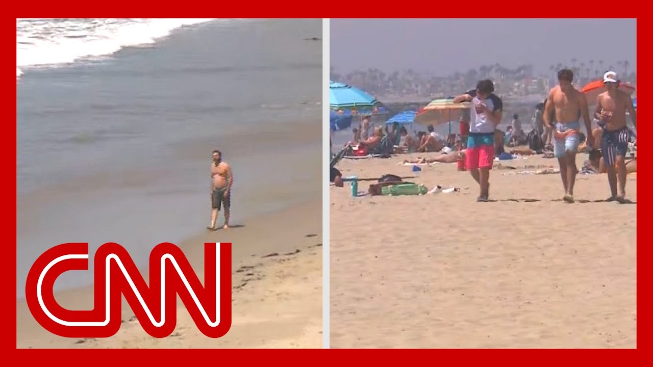 Contrasting images as some California beaches reopen - The Global Herald
