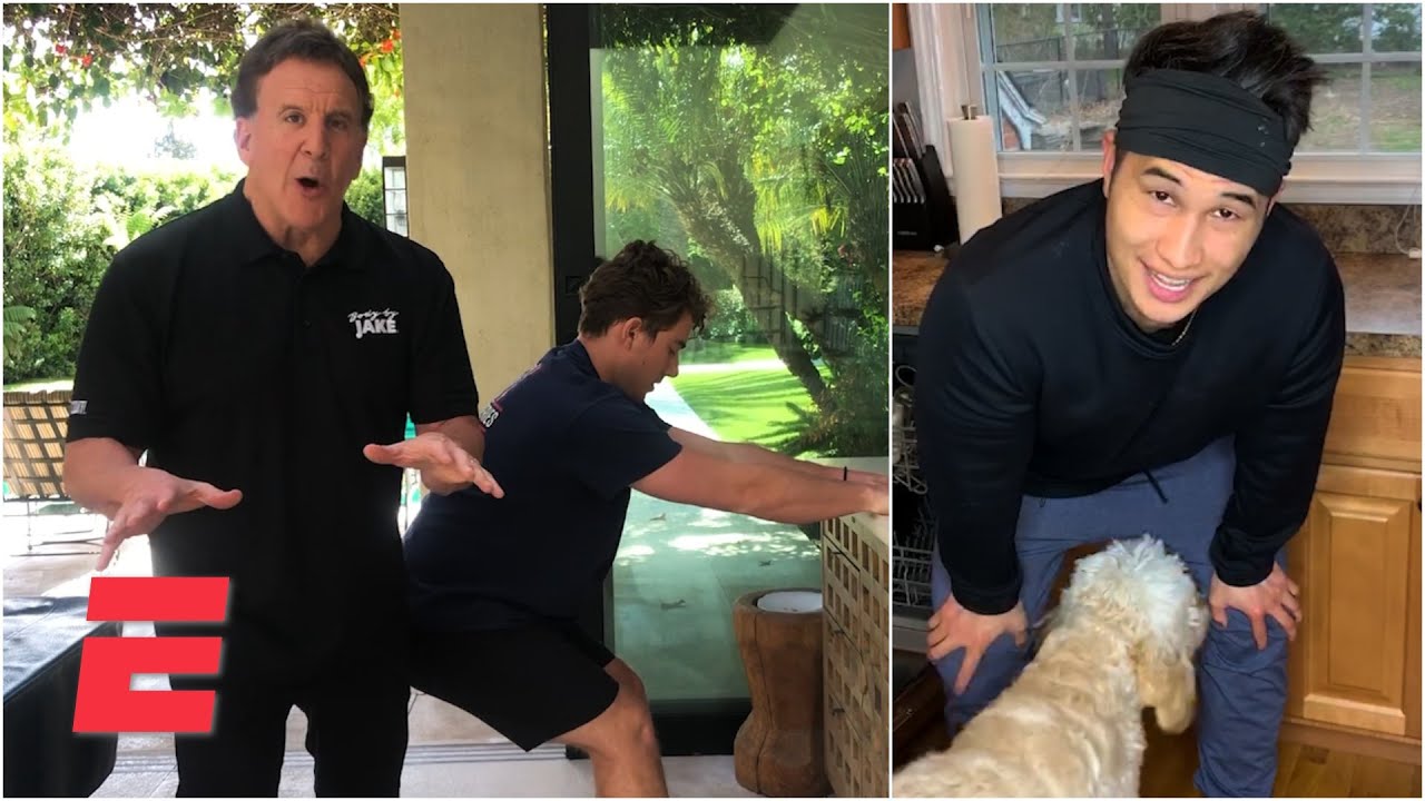 Home Workout: Squats with 'Body By Jake' and Gary Striewski | ESPN ...