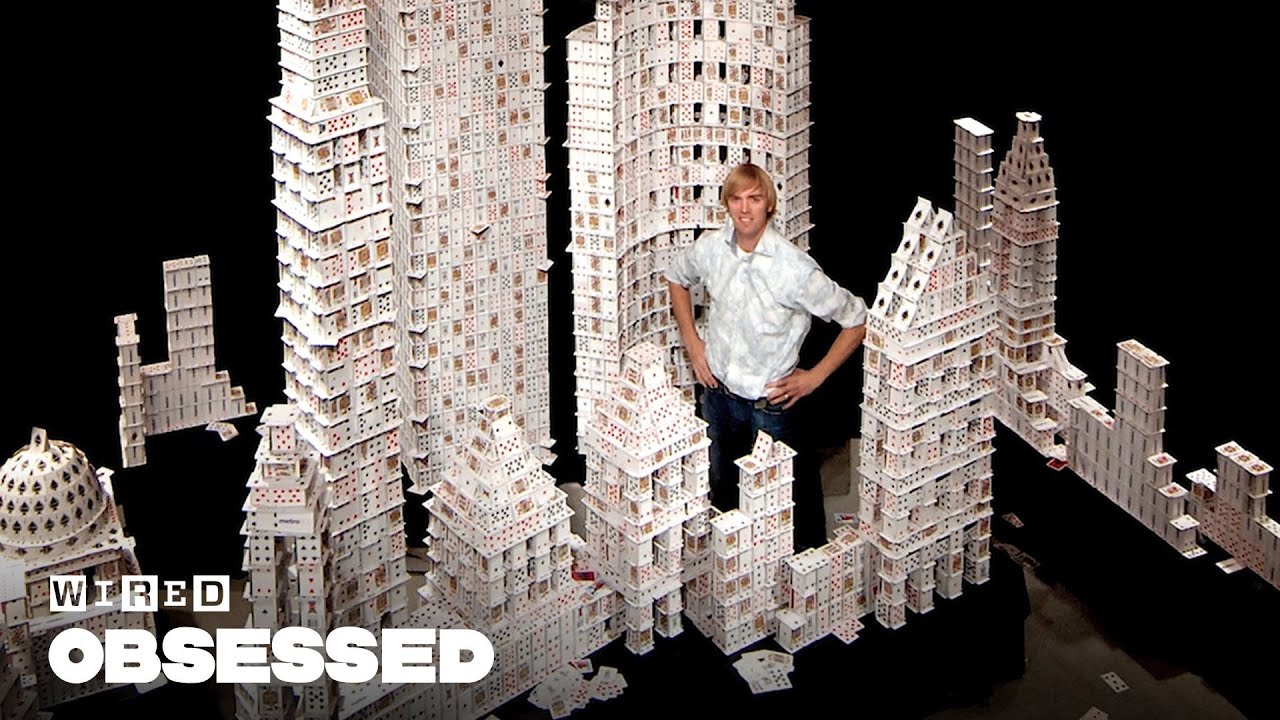 How This Guy Stacks Playing Cards Impossibly High | Obsessed | WIRED ...