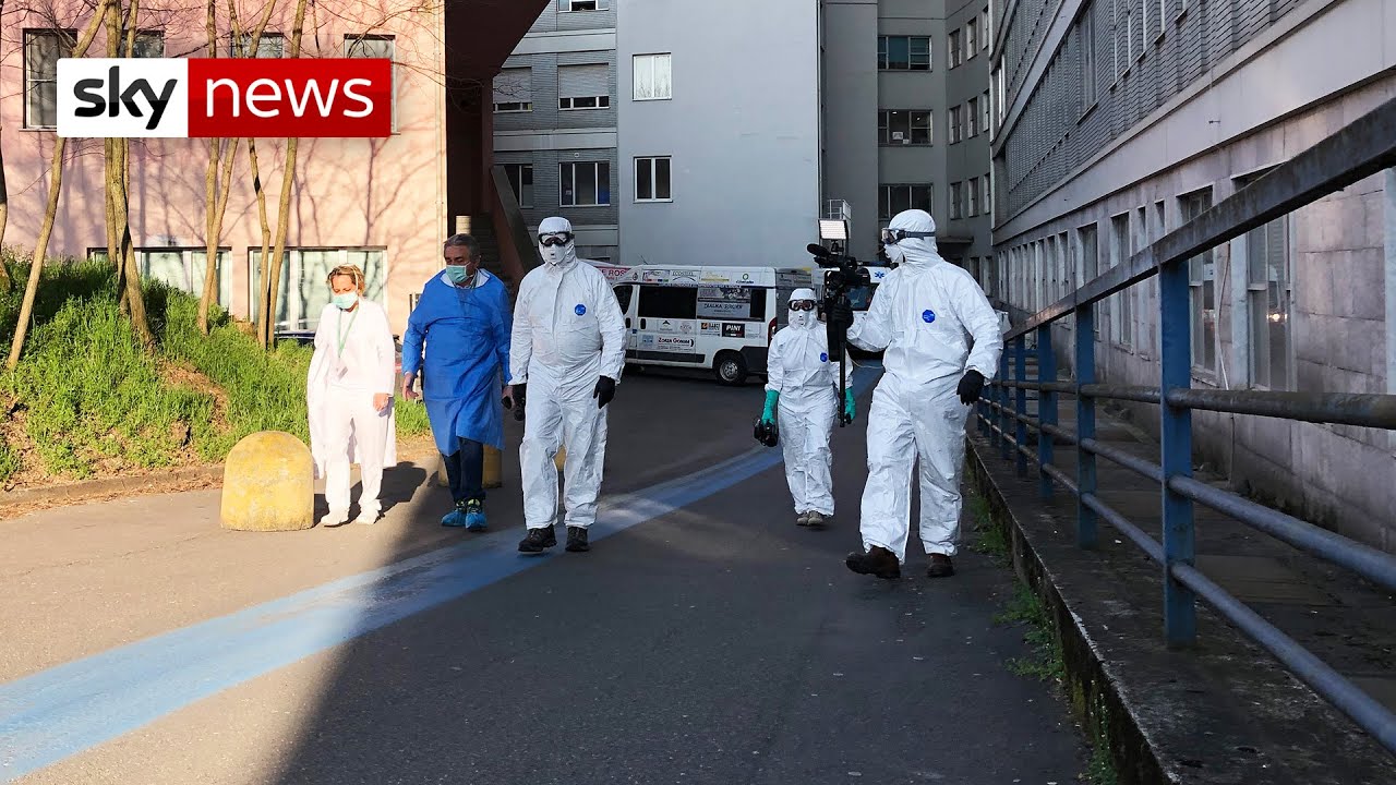 Sky News Special report: Into The Red Zone, Bergamo, Italy