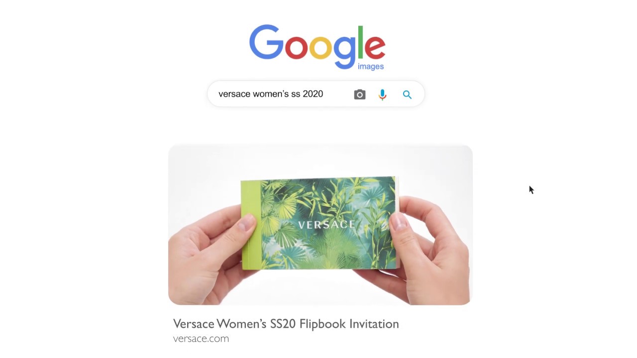 Versace Women's Spring Summer 2020 Flipbook Invitation - The Global Herald
