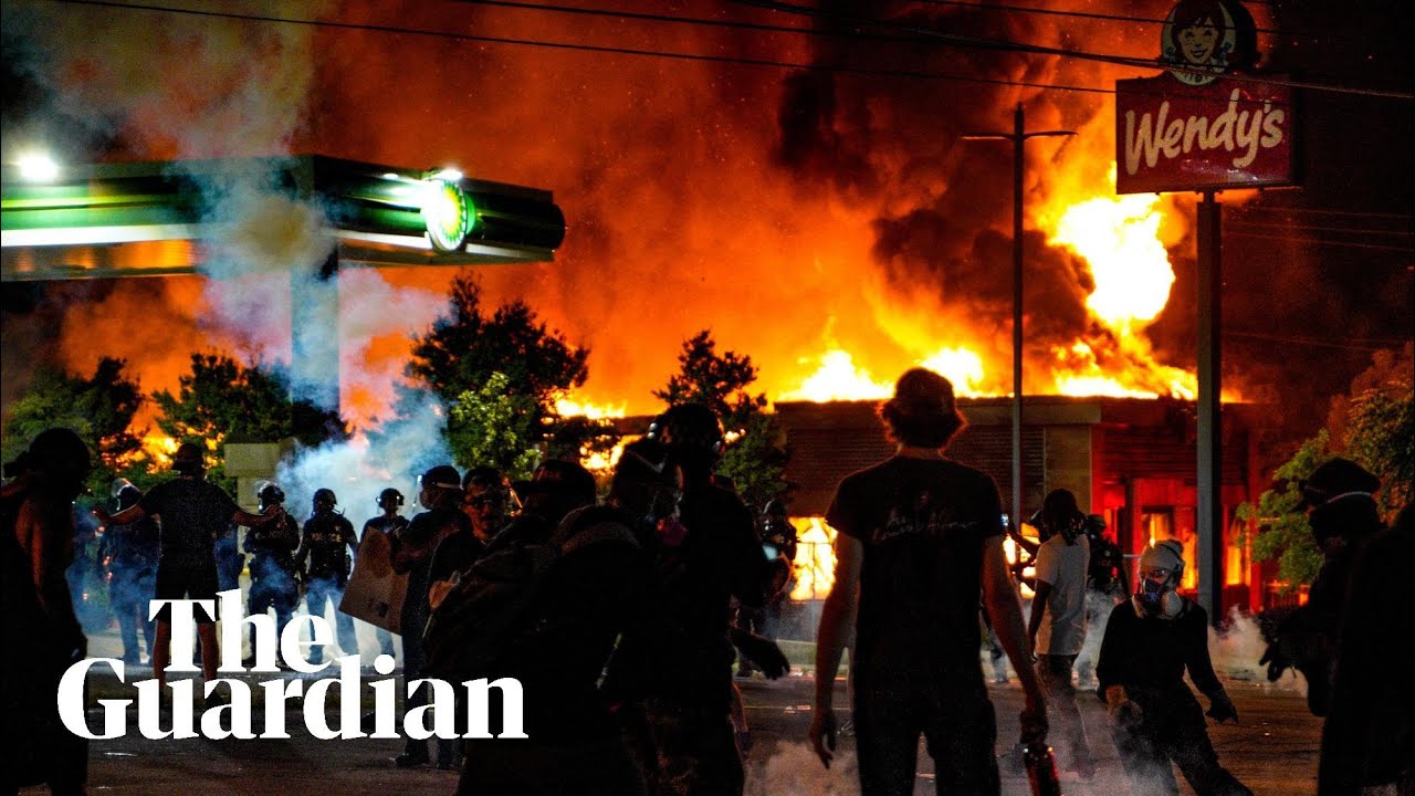Rayshard Brooks: protesters set fire to Wendy's after black man shot by ...