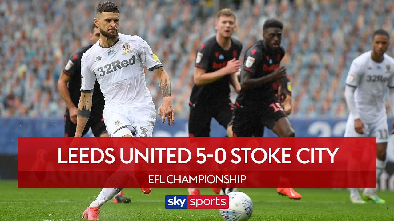 Ruthless Leeds smash FIVE past Stoke City to go top! | Leeds Utd 5-0 ...