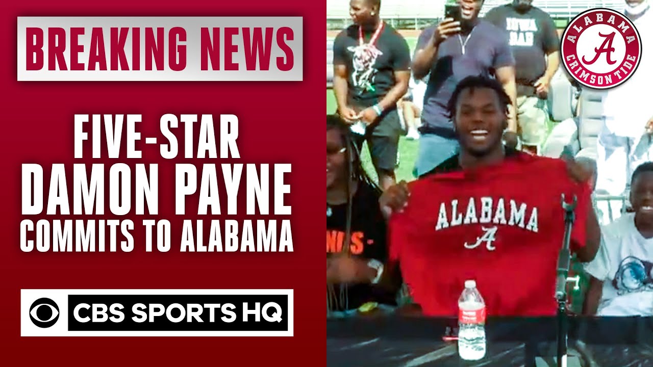 Five-star Damon Payne, the nation's No. 1 DT, commits to the Crimson ...