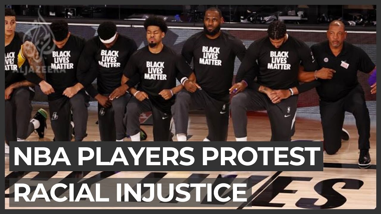 NBA players protest racial injustice as league returns to action - The ...
