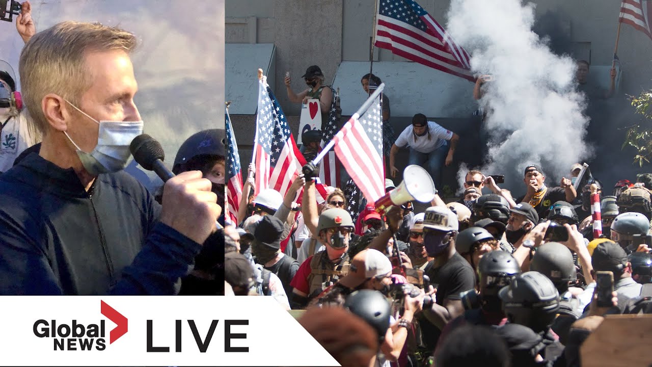 Portland protests: Mayor Ted Wheeler holds press conference after 1 ...