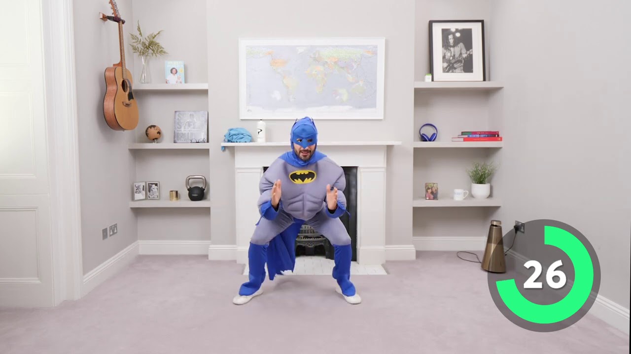 NEW!!! 5 minute BATMAN Workout for Kids | The Body Coach TV - The ...