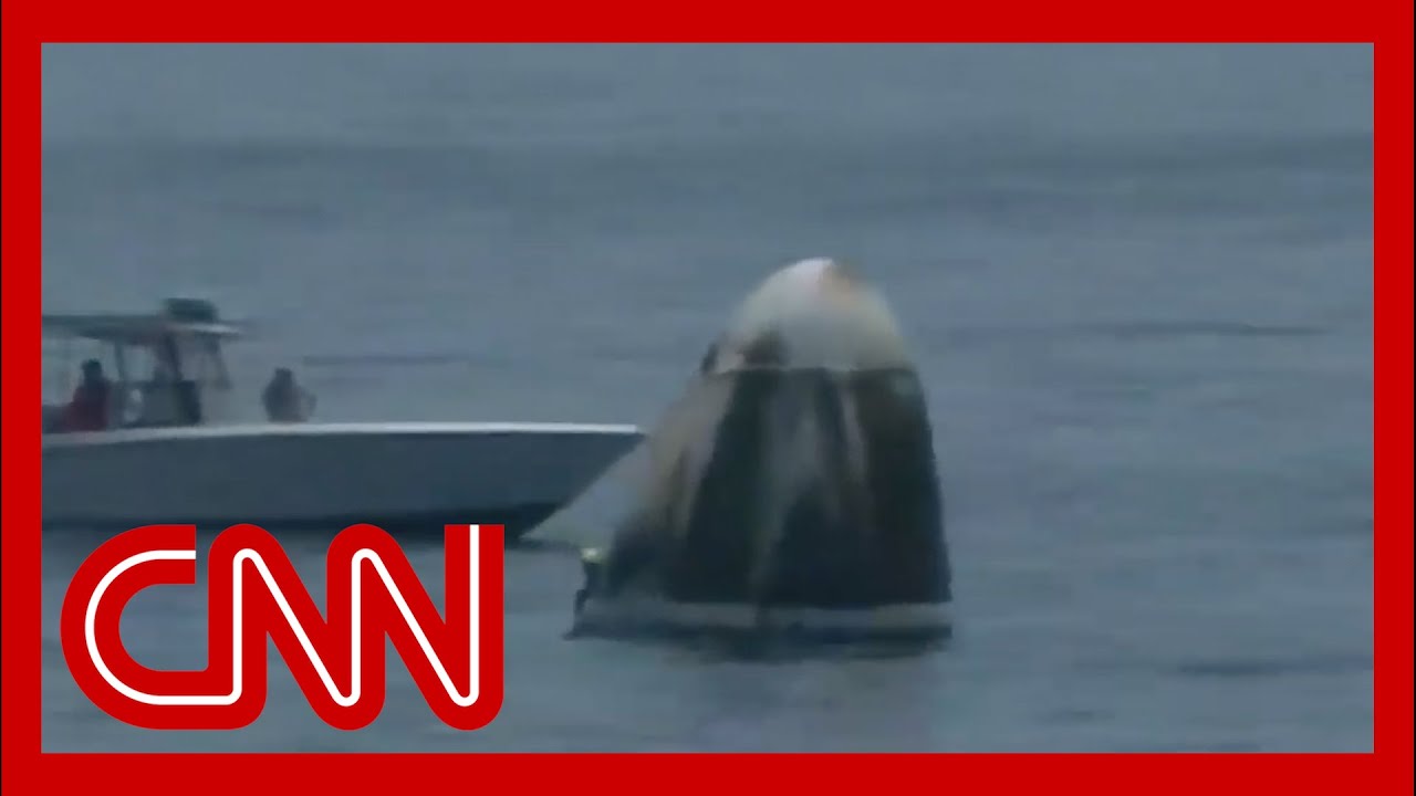 Watch SpaceX Dragon splashdown landing off Florida coast - The Global ...