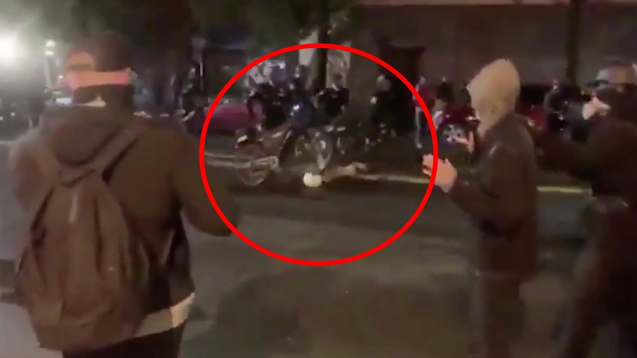Seattle police officer on bike runs over protester's head - The Global ...