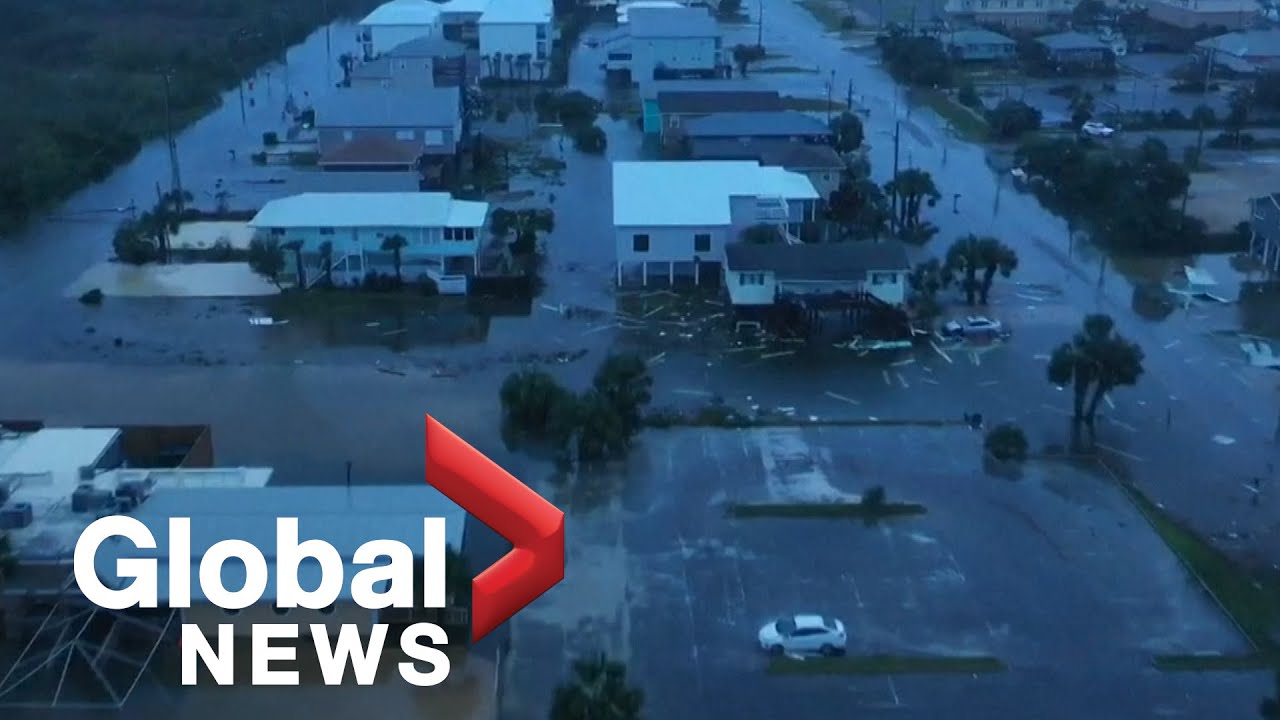 Hurricane Sally: Drone footage shows storm's devastation in Alabama ...