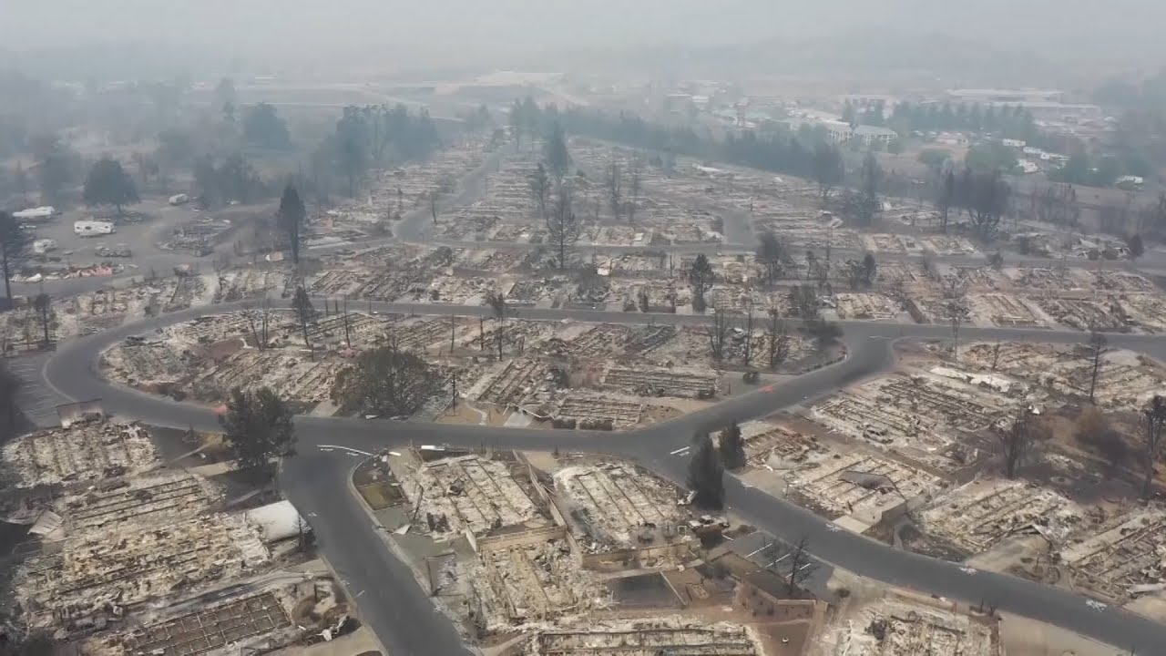 Drone footage shows wildfire damage in Oregon - The Global Herald