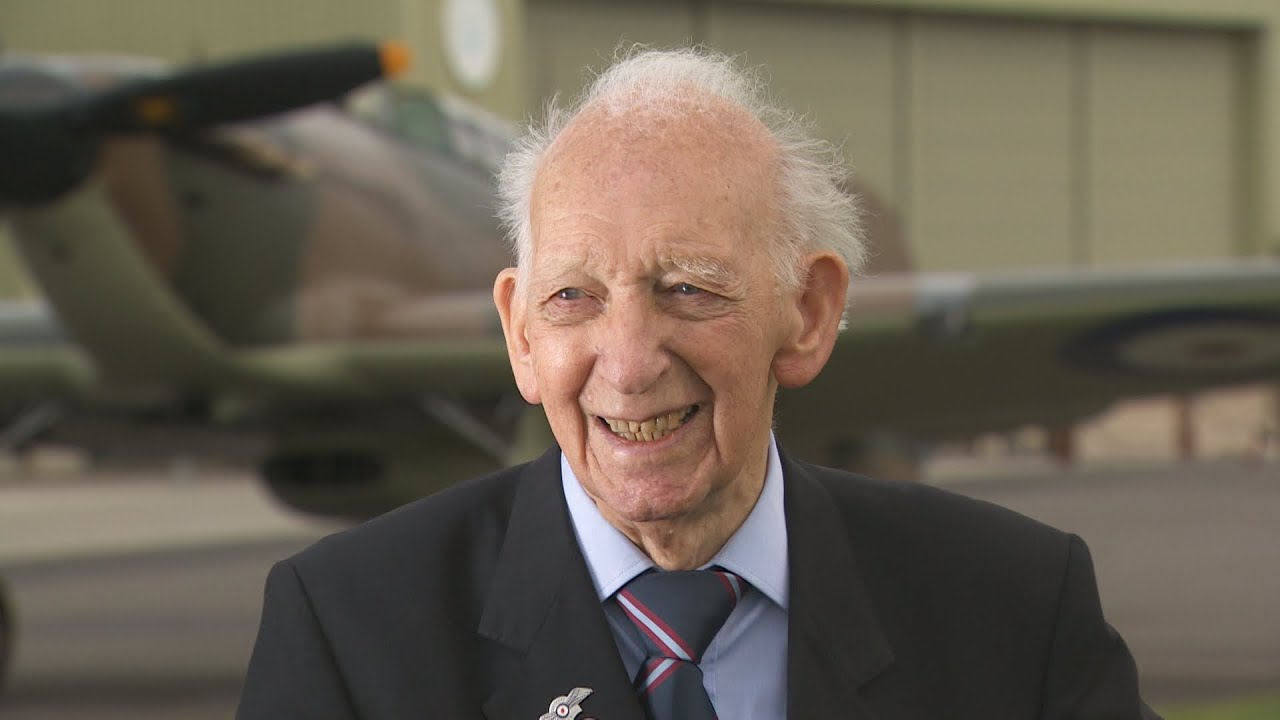 99-year-old WWII mechanic reunites with his RAF Hurricane aircraft ...
