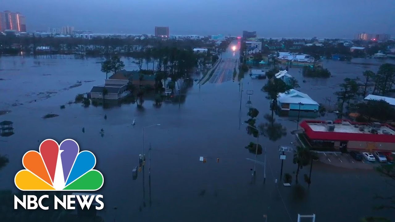 Drone Video Shows Hurricane Sally’s Destruction | NBC News NOW - The ...