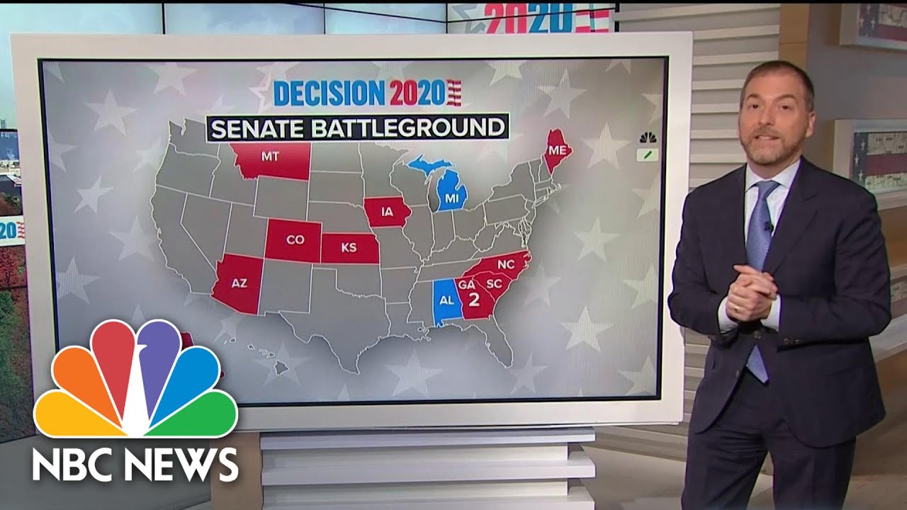 2020 Senate Map Shows GOP Seats In Red States Threatened | Meet The ...