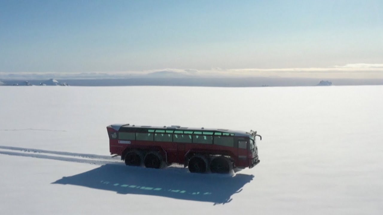 World's biggest glacier bus offers scenery of ice cap melting - The ...