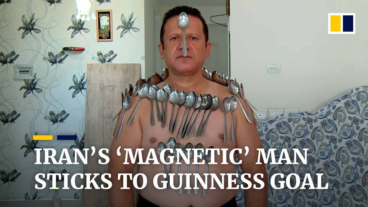 Iran’s ‘magnetic man’ sticks to goal of earning Guinness record for ...