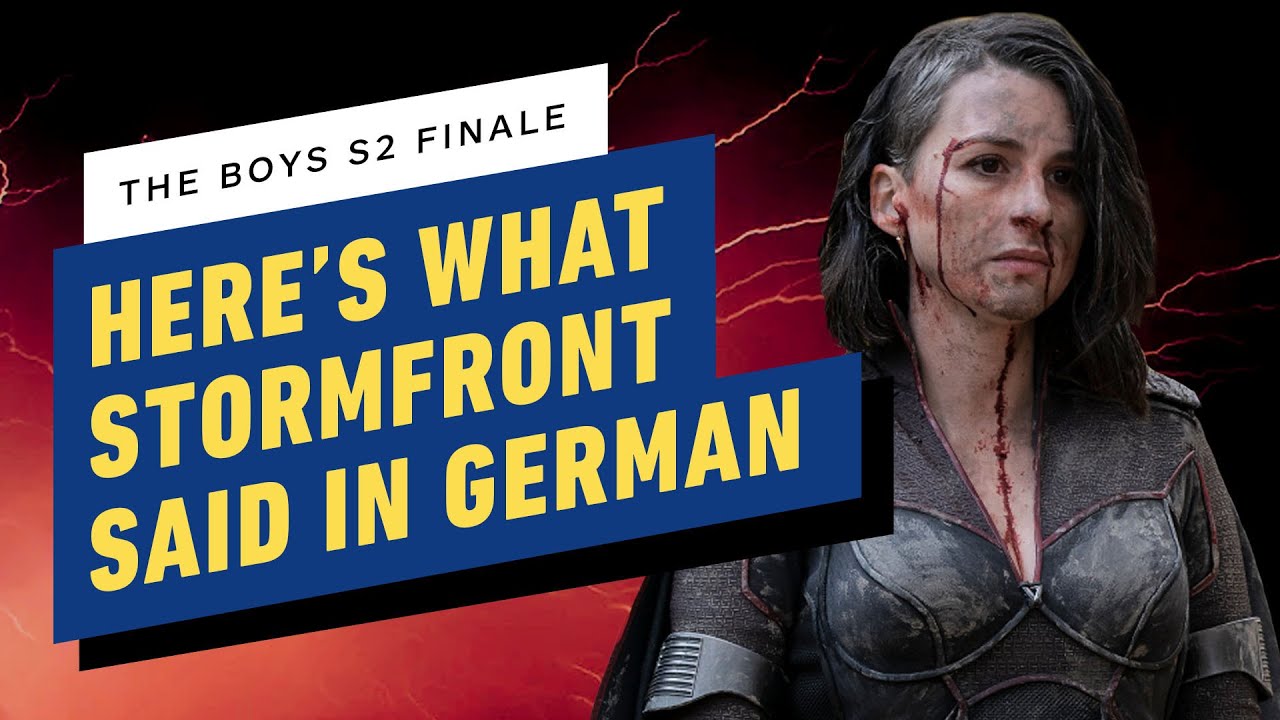 The Boys Season 2 Episode 8: Here's What Stormfront Said in German ...