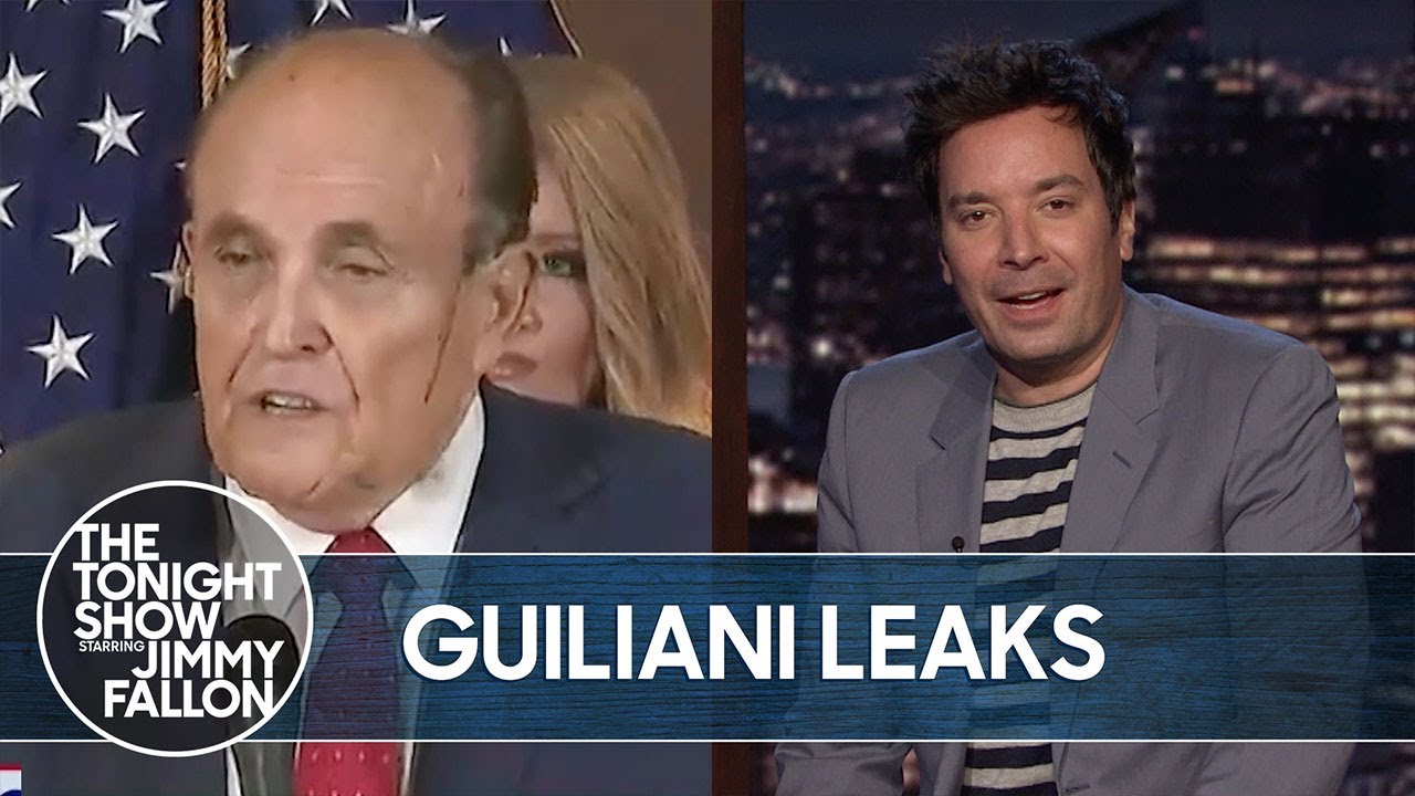 Giuliani Has Hair Dye Malfunction During Trump Lawsuit Press Conference ...