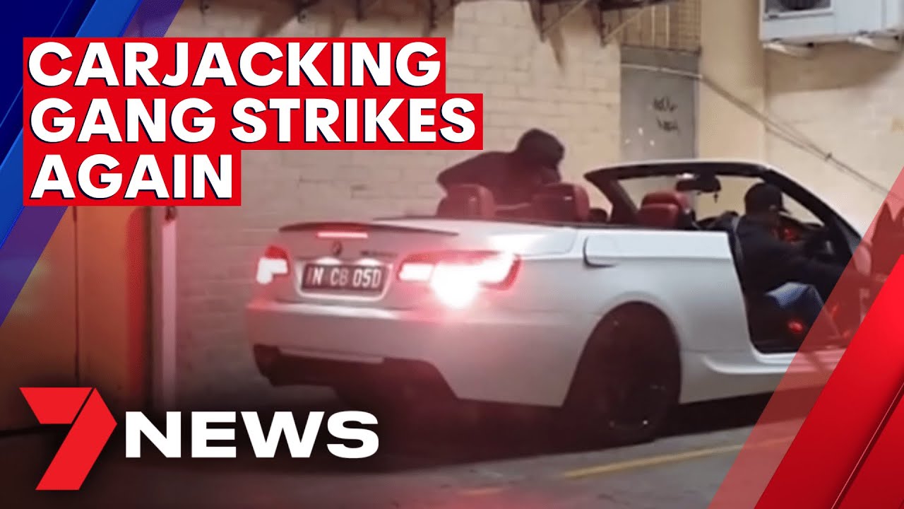 Terrifying midnight carjacking in Sydney caught on camera | 7NEWS - The ...
