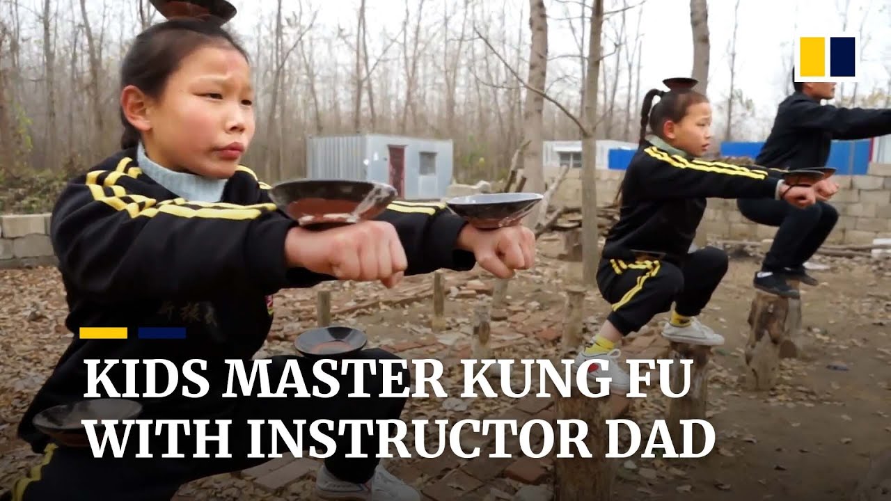 Kids master kung fu after dad trains them to become local martial arts ...