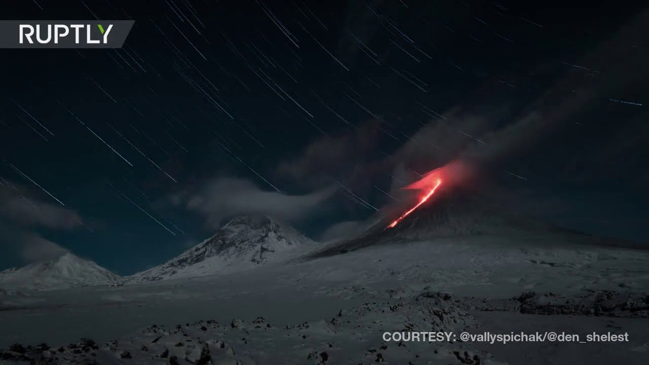 Klyuchevskoy Eruption | Russia's tallest volcano ejects column of ash ...
