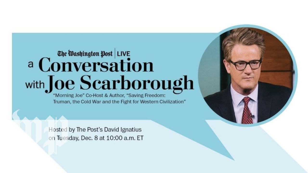 WATCH LIVE: "Morning Joe” host Joe Scarborough on his new book, “Saving ...