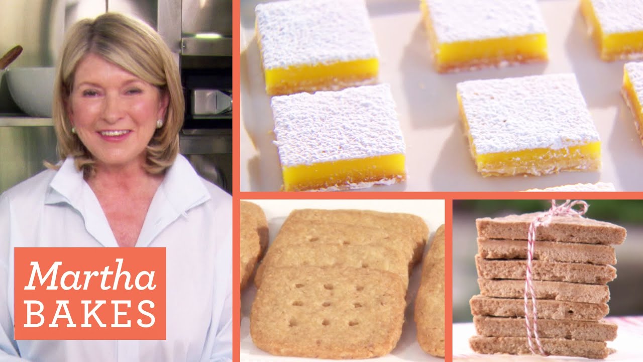Martha Stewart Makes Shortbread Cookies 3 Ways | Martha Bakes Classic ...