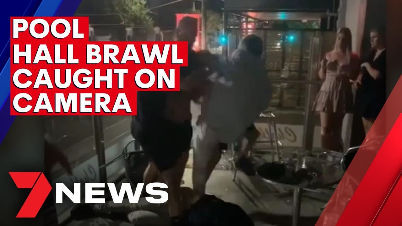 Violent pool hall brawl caught on camera | 7NEWS - The Global Herald
