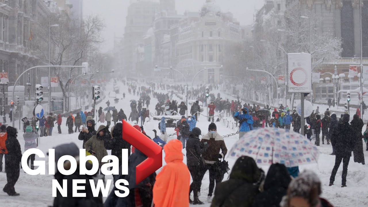 Storm Filomena worst to hit Spain in decades, causes travel chaos - The ...