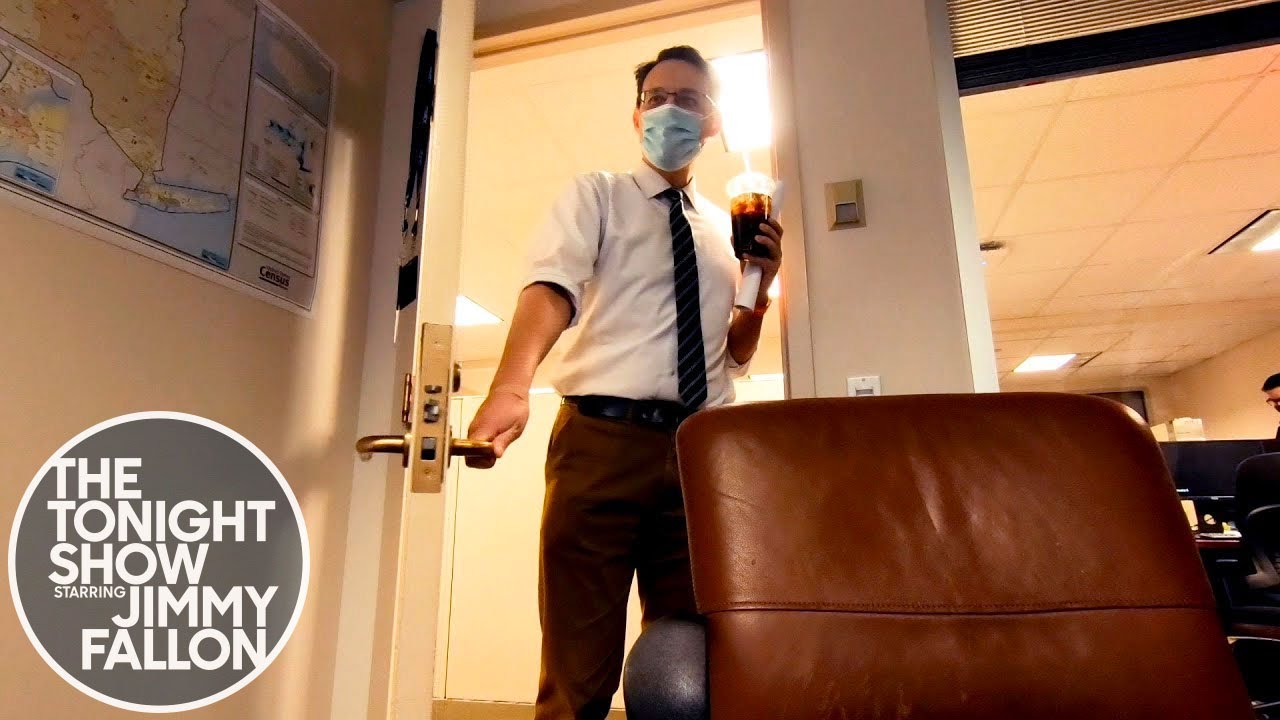 Jimmy Fallon Surprises Steve Kornacki by Cleaning His Office - The ...