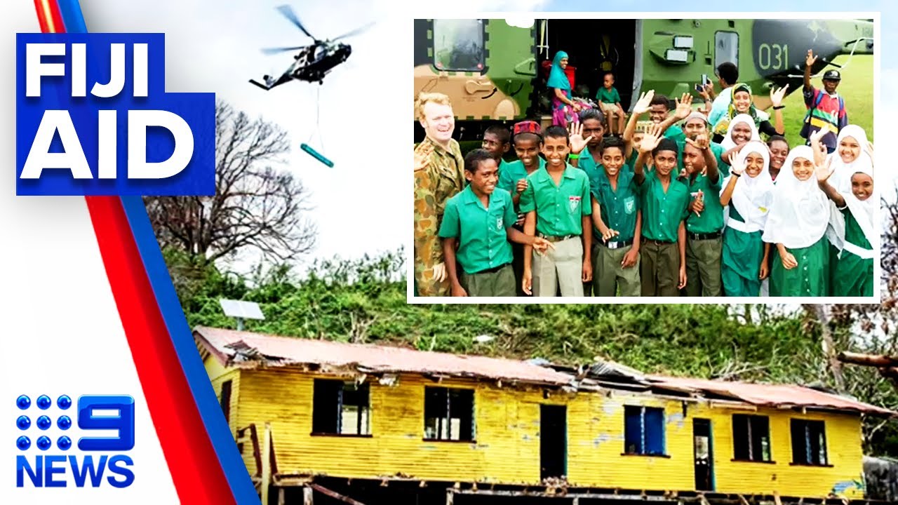 ADF soldiers deliver cyclone aid in Fiji | 9 News Australia - The ...