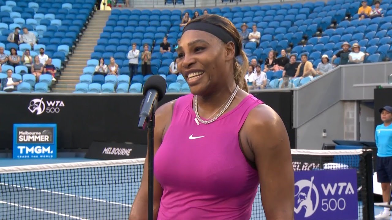 Serena Williams on-court interview (3R) | Melbourne Summer Series 2021 ...