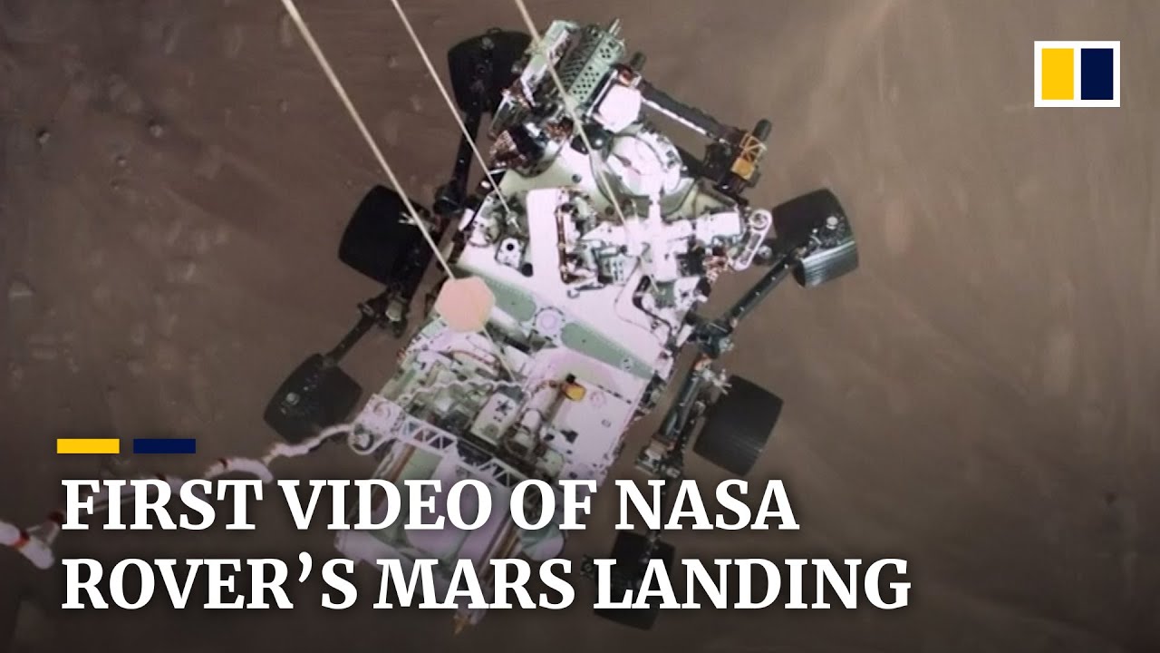Nasa releases first video of dramatic Mars landing by Perseverance ...