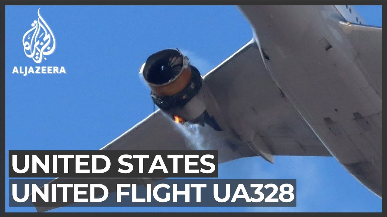 US flight UA328 lands safely in Denver following engine failure - The ...
