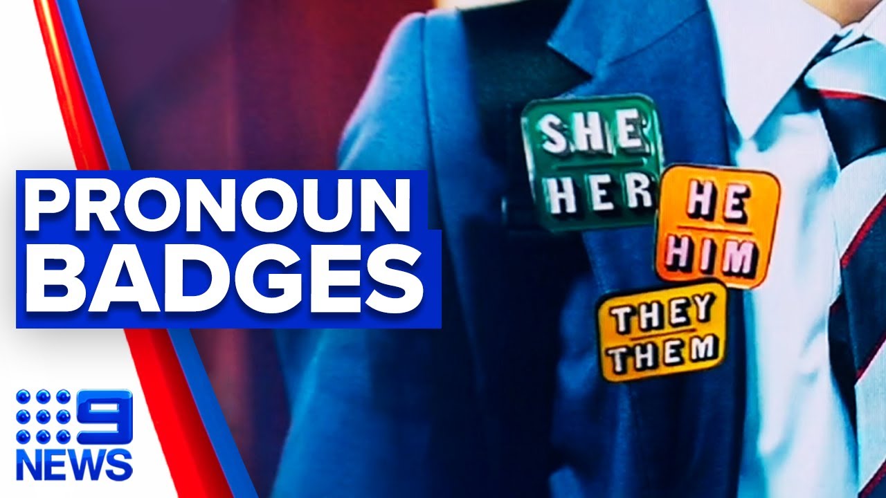 Pronoun badges rolled out to promote gender inclusivity | 9 News ...