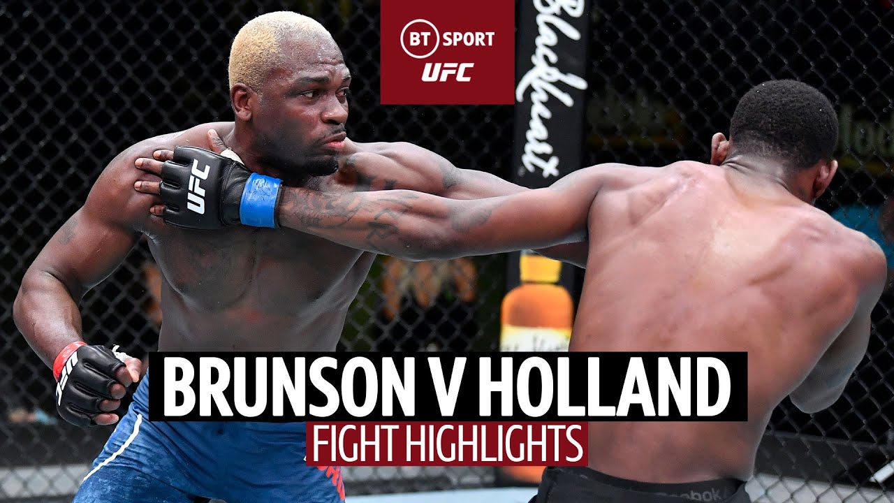 Brunson Shuts Down The Hype Train | Derek Brunson v Kevin Holland | UFC ...