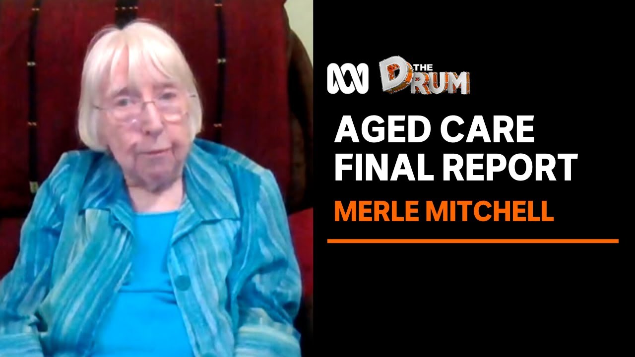 "I'm frightened": aged care resident Merle Mitchell reacts to ...