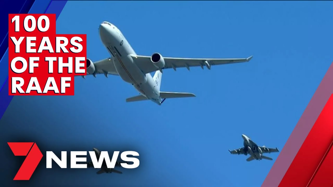 Royal Australian Air Force marks 100 years with stunning flyover shows ...