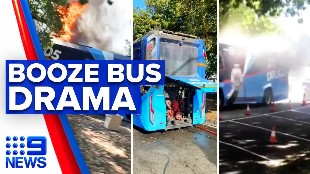 Booze buses demanded off roads after fire malfunction | 9 News ...