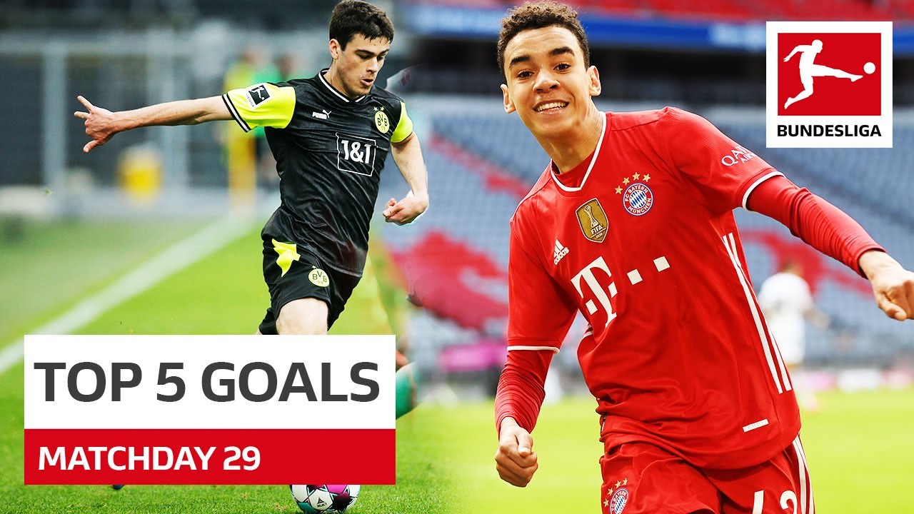 Top 5 Goals • Reyna, Musiala, Bailey & More | Matchday 29 - 2020/21 ...