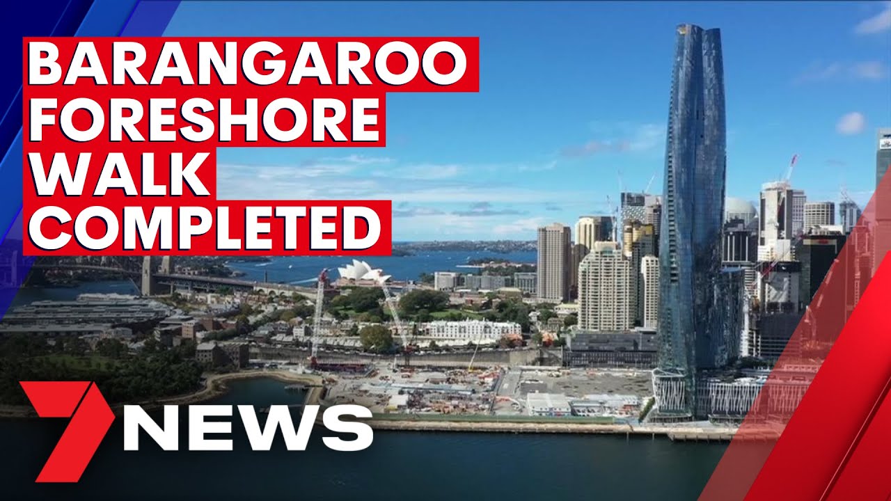 Barangaroo foreshore walk has been completed, linking Woolloomooloo to ...